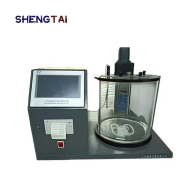 China Heavy oil and crude oil motion viscometer ASTM D445 manual lofting and automatic judgment 4 holes for sale