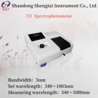 China Wavelength Accuracy ±5nm 721  Spectrophotometer Bandwidth 5nm Stray Light At 360nm ≤0.5%T for sale