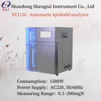 China AC220 50/60HZ ST115C Automatic Kjeldahl Analyzer 1500W Measuring 0.1~200mgN for sale
