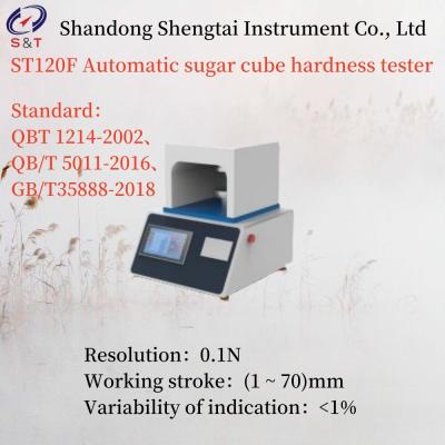 China Resolution 0.1N Automatic Sugar Cube Hardness Tester ST120F Measuring 0-50MPa for sale
