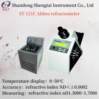 China Temp Display 0~50°C Abbes Refractometer Refractive Index Tester sugar detection for sale