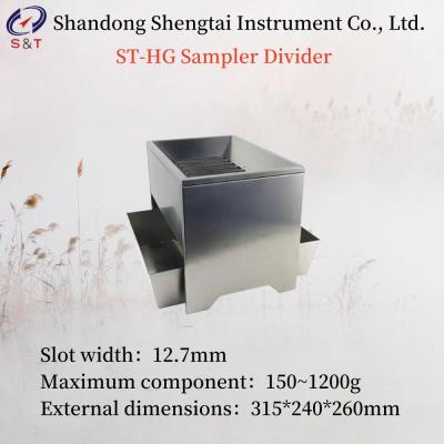 China Slot Width 12.7mm ST-HG sample divider machine Maximum Component 150~1200g for sale