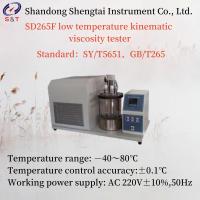 China Ac220v±10% Low Temperature Kinematic Viscosity Tester 50hz Heat Power 1800w Speed 1200r/Min for sale