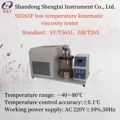 China Ac220v±10% Low Temperature Kinematic Viscosity Tester 50hz Heat Power 1800w Speed 1200r/Min for sale