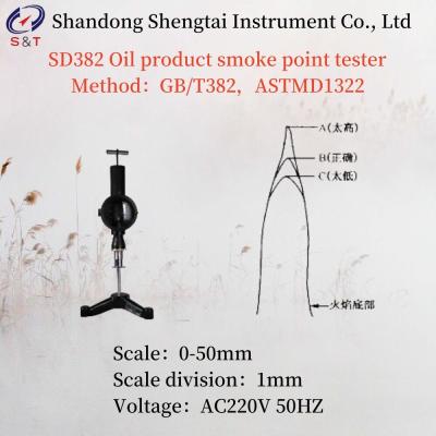 China Scale 0-50mm Smoke Point Apparatus For Kerosene Astm D1322 Scale Division 1mm Ac220v 50hz for sale