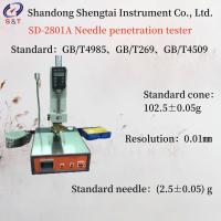 China Resolution 0.01㎜ Oil Asphalt Cone Penetration Tester Standard Cone 102.5±0.05g Weight 11kg for sale