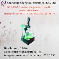 China Resolution 0.01㎜ Constant Temperature Needle Penetration Tester Accuracy ±1 Weight 11kg for sale