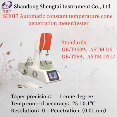 China Resolution 0.1 Penetration 0.01mm Grease Cone Needle Penetration Meter Machine Cone 102.5±0.05g for sale