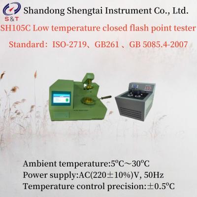 China Temp Control Precision ±0.5ºC Low Temperature Closed Flash Point Tester Powe 300w for sale