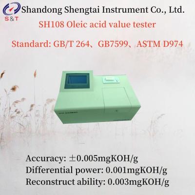 China Automatic Transformer Oleic Acid Value Tester Accuracy ±0.005mgkoh/G for sale