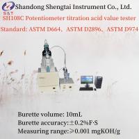 China Measuring Range ≥0.001 Mgkoh/G Potentiometer Titration Acid Value Tester Burette Volume 10ml for sale