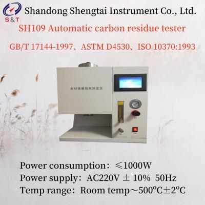 China Power Consumption ≤1000W Automatic Carbon Residue Tester AC220V±10% 50Hz for sale
