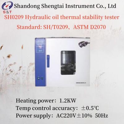 China Heating Power 1.2KW Hydraulic Oil Thermal Stability Tester AC220V±10% 50Hz Accuracy ±0.5℃ for sale