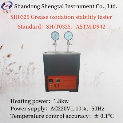 China ASTM D942 AC220V±10% 50Hz Grease Oxidation Stability Tester Heating Power 1.8KW for sale
