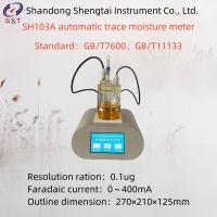 China Resolution Ration 0.1ug Automatic Trace Moisture Meter Faradaic Current 0～400mA for sale