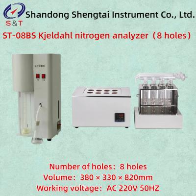 China Semi Automatic 8-hole Kjeldahl Nitrogen Analyzer GB/T6432-2018 Measurement Range 0.1-200mg Nitrogen for sale