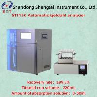 China RSD ≤1% Fully Automatic Kjeldahl Nitrogen Analyzer Repeatability ±0.5% Recovery Ratio ≥99.5% for sale