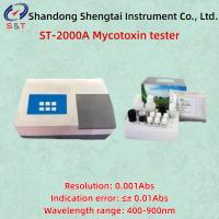 China Mold Toxin Analyzer ST-2000A Aflatoxin B1 Content Wavelength Range 400-900nm Repeatability ≤0.3% for sale