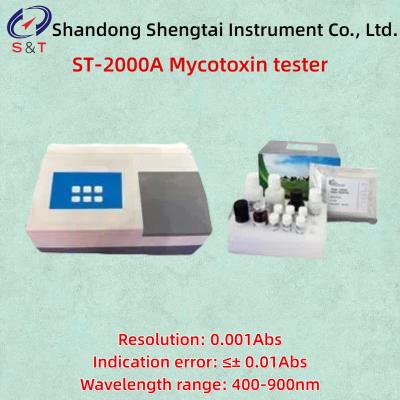 China Mold Toxin Analyzer ST-2000A Aflatoxin B1 Content Wavelength Range 400-900nm Repeatability ≤0.3% for sale
