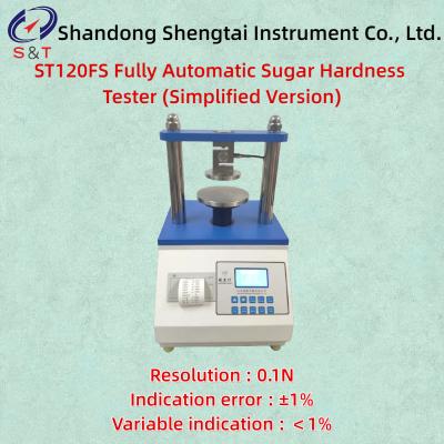 China ST120FS Simplified Fully Automatic Sugar Hardness Range 0-50MPa Tester Trip 1-70mm Error ±1% for sale