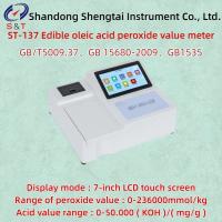China 16G Storage Edible Oil Quality Analyzer GB/T5009.37 Acid Value Range 0-50.000 for sale