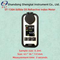 China 3 Second Measurement Edible Oil Refractive Index Meter Sample 0.3ml Range 1.3330-1.5284 for sale