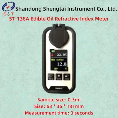 China 3 Second Measurement Edible Oil Refractive Index Meter Sample 0.3ml Range 1.3330-1.5284 for sale