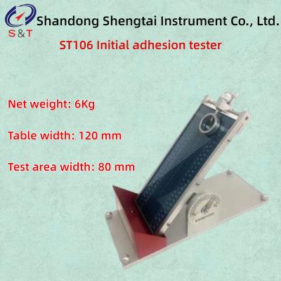 China Gb/T 4852 Initial Adhesion Tester St106 Table Width 120mm Adjustable From 0～60 ° for sale