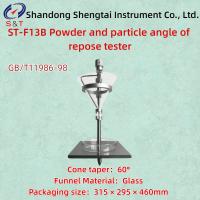 China GB/T11986 Powder And Particle Angle Of Repose Tester Cone Taper 60° Stainless Steel Bracket for sale