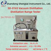 China Set Temp ± 1℃ Vacuum Distillation Distillation Range Tester SH/T0165-92 Rate 14.4L/H for sale