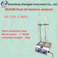 China Dual Oil Moisture Analyzer ASTMD 95 500ml Distillation Flask Electric Heating DISTN for sale