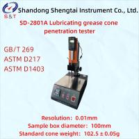China Manual Grease Cone Penetration Tester ASTM D217 Time Error ＜± 0.1s Lift Stroke 0-70mm for sale