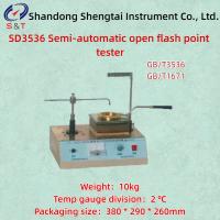 China SD3536 Semi Automatic Open Flash Point Tester ASTM D92 Room Temp～400 ℃ Scale Division 2℃ for sale