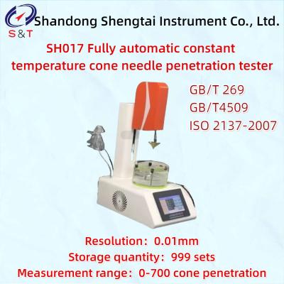 China Fully Automatic Constant Temperature Cone Needle Penetration Tester ISO 2137-2007 for sale