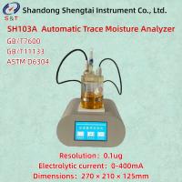 China Automatic Micro Moisture Analyzer 0-400mA Karl Fischer Coulomb Law ASTM D6304 for sale