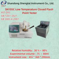 China Low Temperature Closed Flash Point Tester ASTM D 93  Compressor Refrigeration for sale