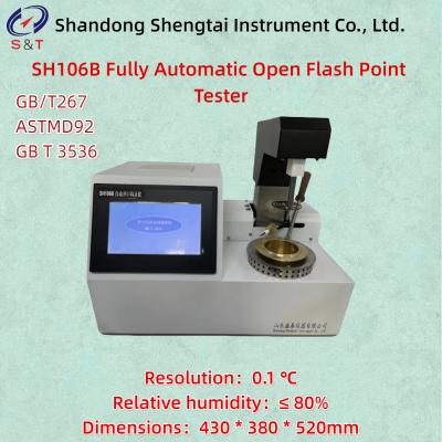 China Fully Automatic Cleveland Open Flash Point Tester ASTMD92 Lubricating Oil Rt ～ 400 ℃ for sale