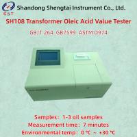China 3 Oil Samples Transformer Oleic Acid Value Tester ASTM D974 Measure 7min Power 300W for sale