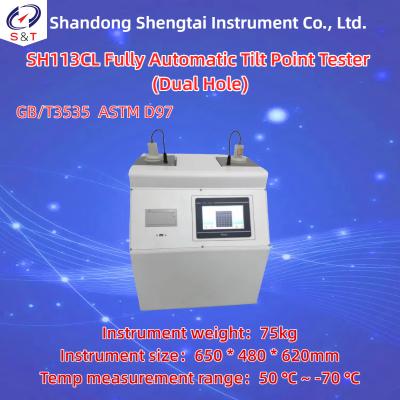 China SH113CL Fully Automatic Tilt Point Tester ASTM D97 2 Holes Compressor Refrigeration for sale