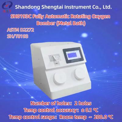 China 2 Holes Fully Automatic Rotary Oxygen Bomb Analyzer Metal Bath Accuracy ± 2 ‰ ASTM D2272 for sale