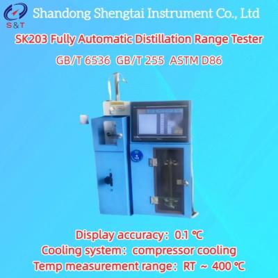China Fully Automatic Distillation Range Tester RT ～ 400℃ USB data ecport ASTM D86 for sale