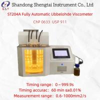 China ST204A Fully Automatic Ubbelohde Kinematic Viscometer USP 911 Compliant Chinese Pharmacopoeia 2025 5-100 ℃ for sale