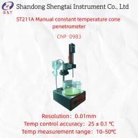 China Manual Cone Penetration Tester with 0-70mm Measurement Range Pharmacopoeia 0983 Compliant and 10-50°C Temperature Control for sale