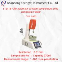 China Fully Automatic Cone Penetrometer 10-50℃ with 0.01mm Accuracy Compliant with Chinese Pharmacopoeia 0983 for sale