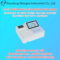 China Edible Oleic Acid Peroxide Value Meter 0-236000mmol/Kg Android 9.0 System GB/T5009.37 for sale