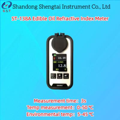 China Edible Oil Refractive Index Meter Refractive Index 1.3330-1.5284 0.3ml Sample ST-138A for sale