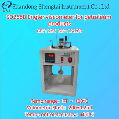 China Washing Oil Engler Viscometer RT～100ºC Coal Tar Control Accuracy ±0.1ºC ASTM D1655 for sale