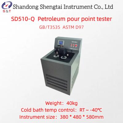 China RT ～ -25℃ Petroleum Pour Point Tester Small LCD Display Single-Slot 2 Holes ASTM D97 for sale