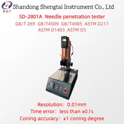 China Needle Penetration Tester Asphalt Petroleum Wax 0 ～ 700 Cone Degree ASTM D1403 for sale