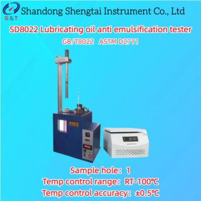 China 1 Hole Lubricating Oil Anti Emulsification Tester RT-100℃ Timing 0 - 99min ASTM D2711 for sale